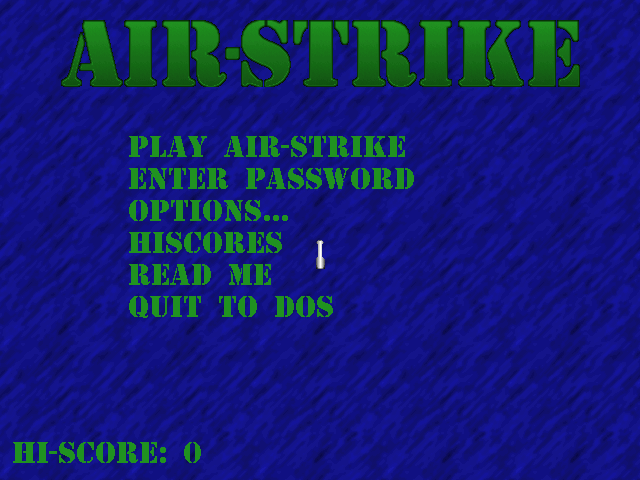 Screenshot of Air-Strike (DOS, 1998) - MobyGames