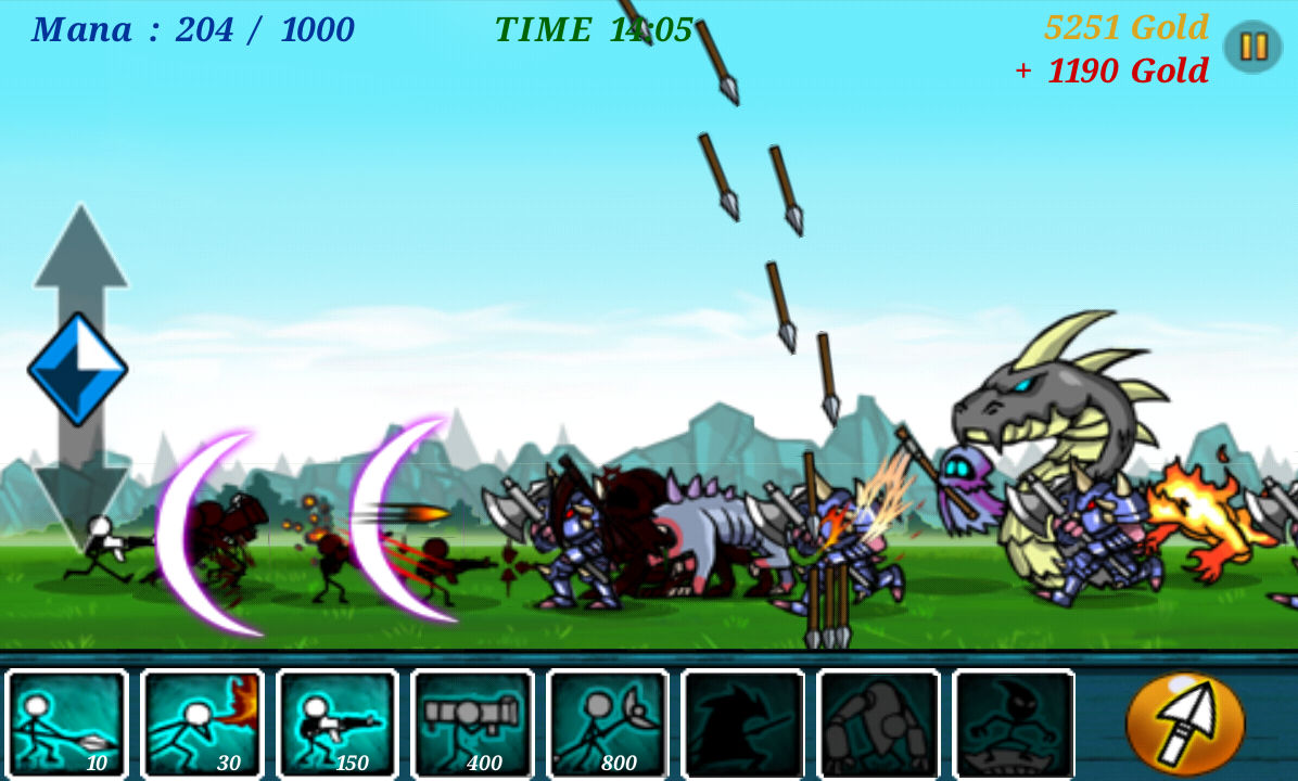 Screenshot of Cartoon Wars (Android, 2009) - MobyGames