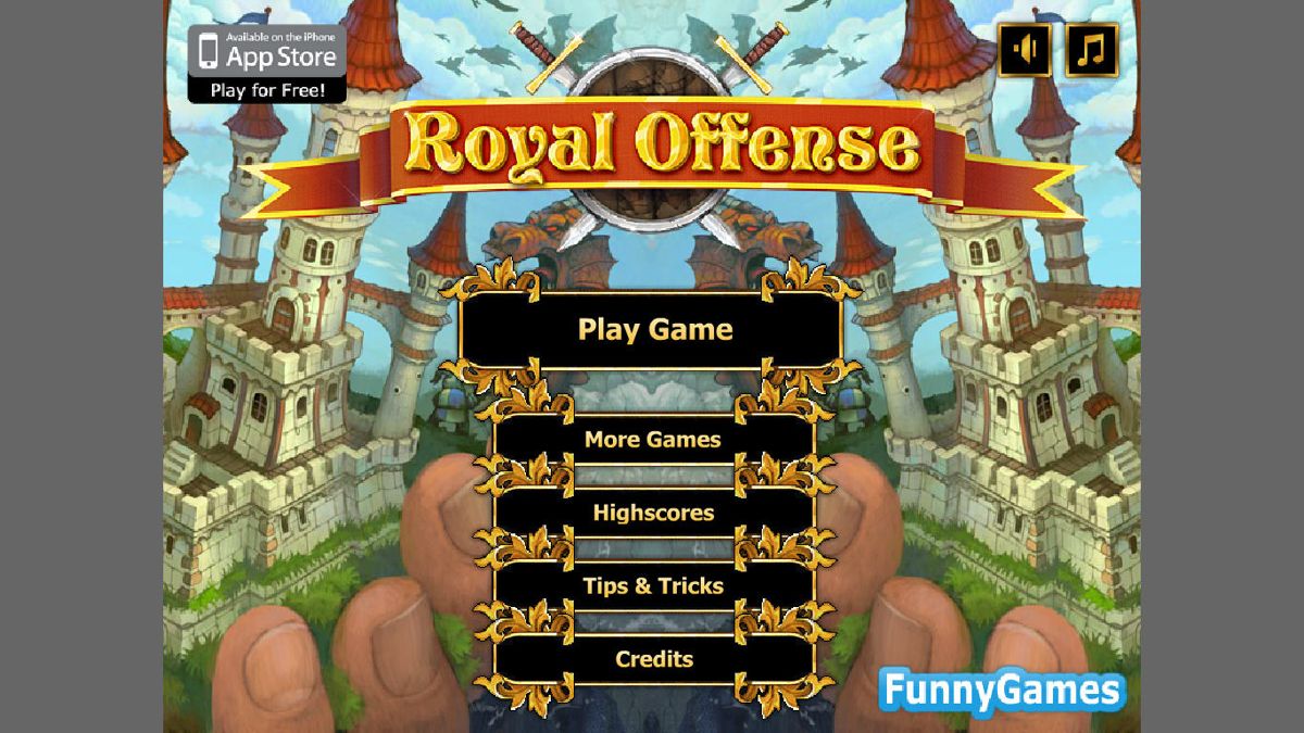 Screenshot of Royal Offense (Browser, 2013) - MobyGames
