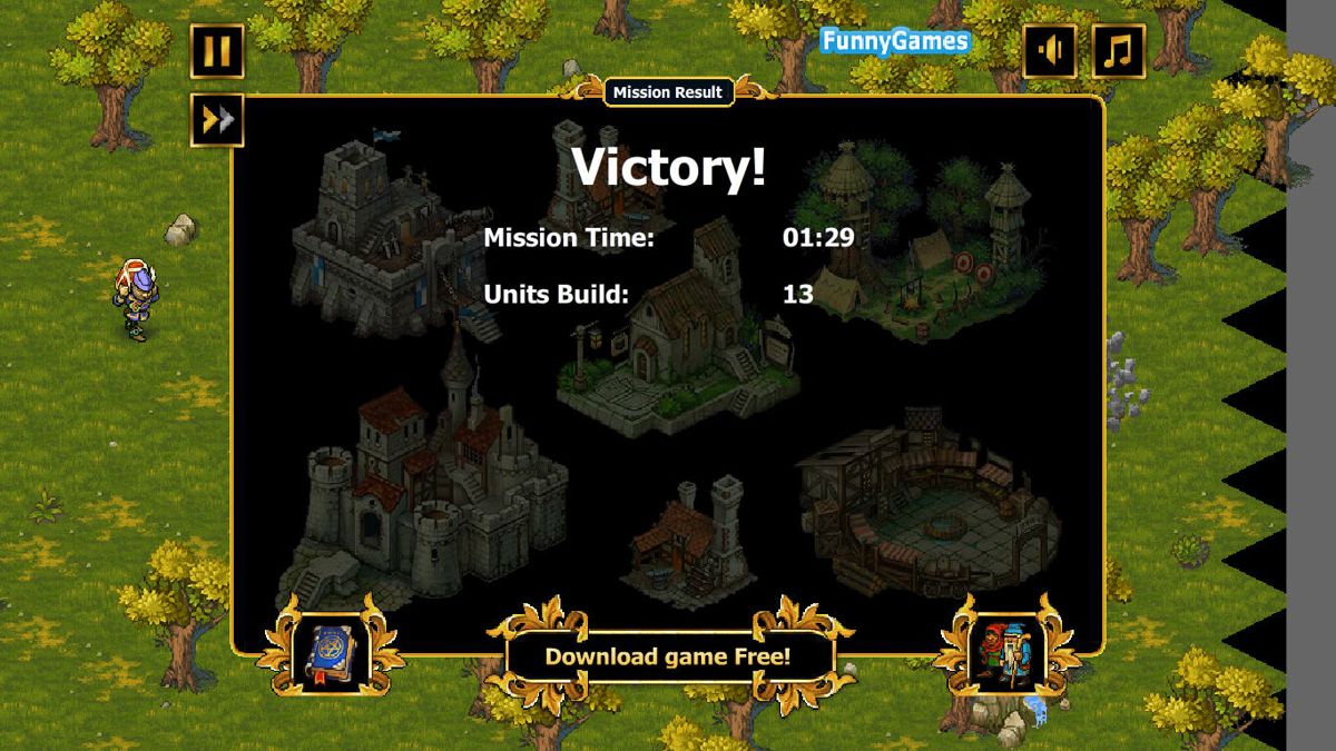 Screenshot of Royal Offense (Browser, 2013) - MobyGames