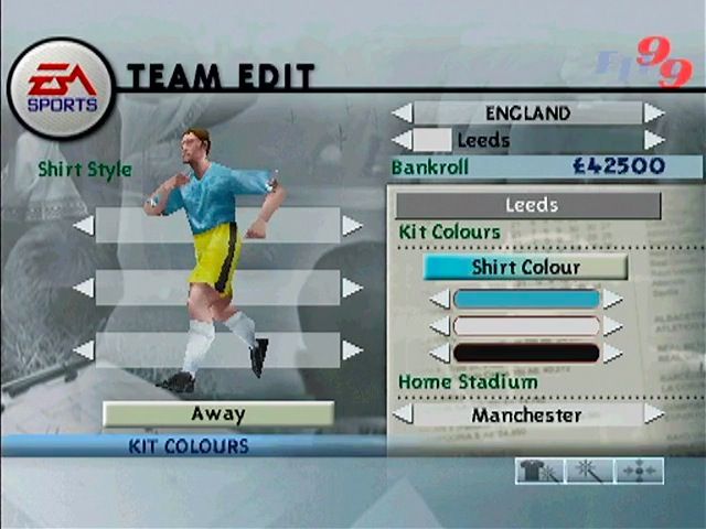 Screenshot of FIFA 99 (PlayStation, 1998) - MobyGames