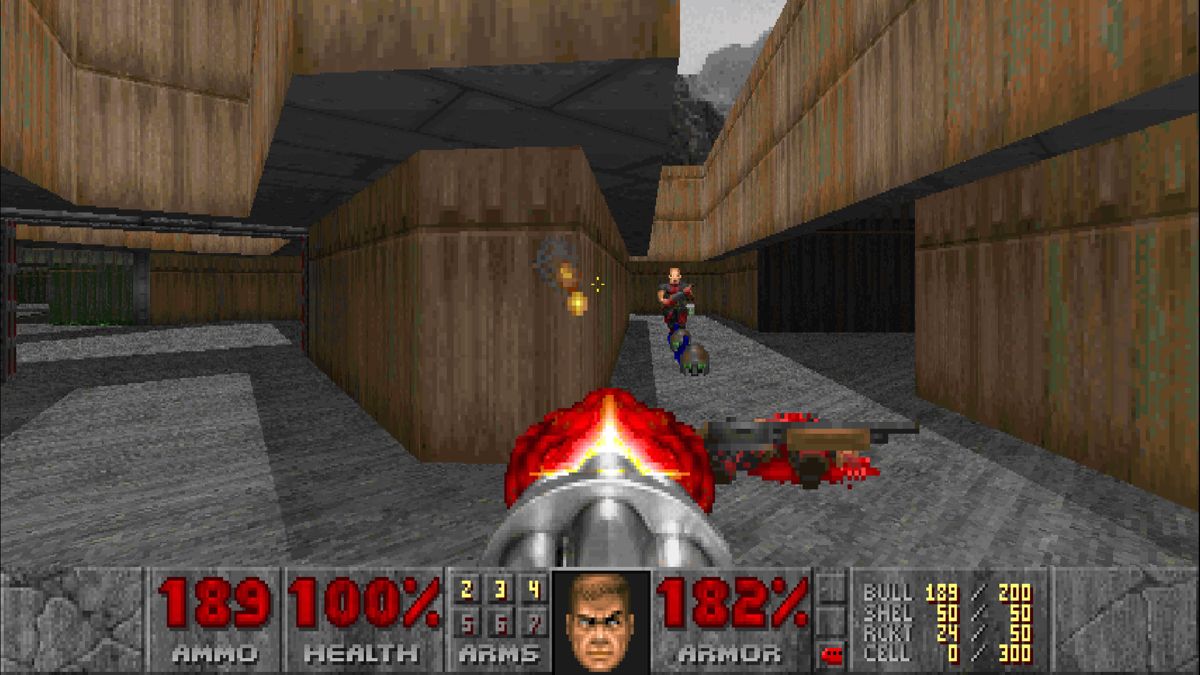 Screenshot of The Ultimate Doom (PlayStation 4, 1995) - MobyGames
