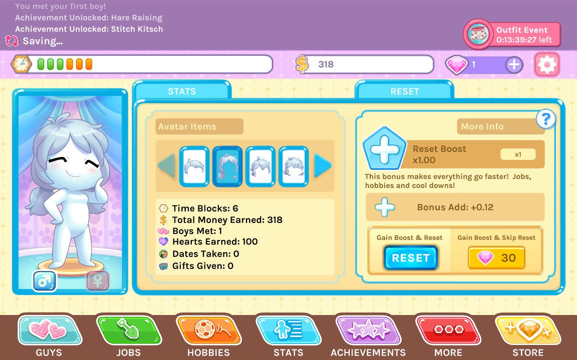 Screenshot of Blush Blush (Browser, 2019) - MobyGames