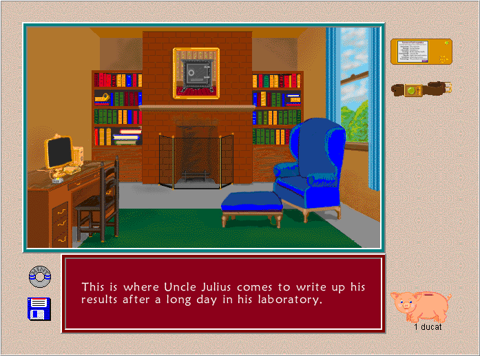 Screenshot of Uncle Julius and the Anywhere Machine (Windows 3.x, 1997) - MobyGames