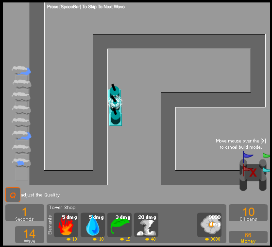 Screenshot of Tower Defence (Browser, 2006) - MobyGames