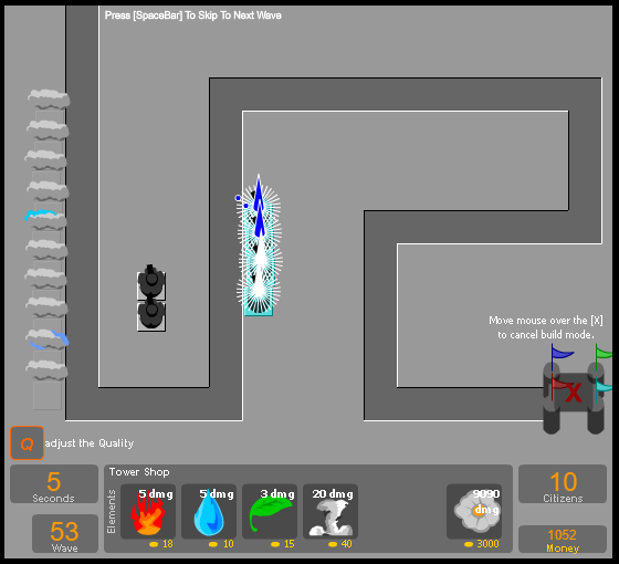 Screenshot of Tower Defence (Browser, 2006) - MobyGames