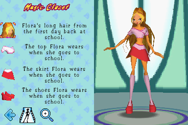 Screenshot of Winx Club: Mission Enchantix (Nintendo DS, 2008) - MobyGames