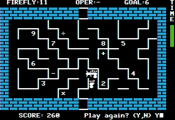 Screenshot of The Great Number Chase (Apple II, 1984) - MobyGames