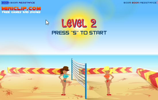 Screenshot of Boom Boom Volleyball (Browser, 2002) - MobyGames