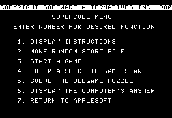 Supercube (1980) - MobyGames