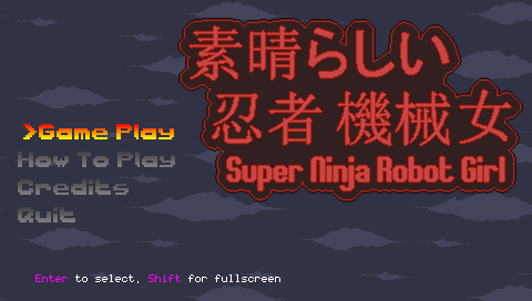 Screenshot of Super Robot Ninja Girl (Windows, 2015) - MobyGames