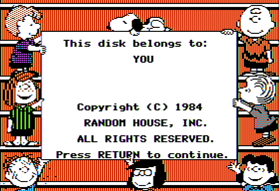 Peanuts Maze Marathon (1984) - MobyGames