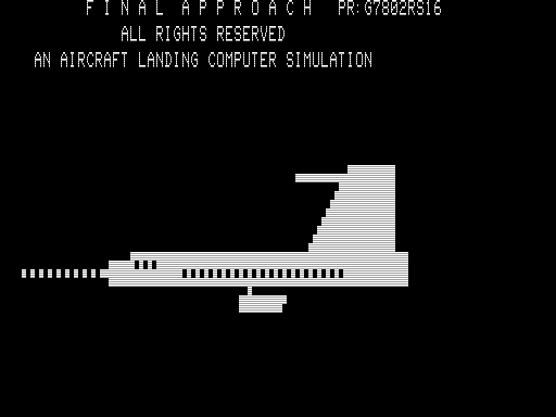 Final Approach (1978) - MobyGames
