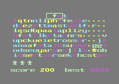Screenshot of Word Feud (Commodore 64, 1983) - MobyGames