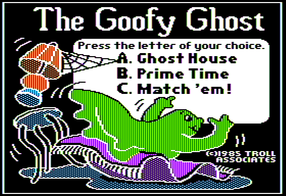 The Goofy Ghost (1985) - MobyGames