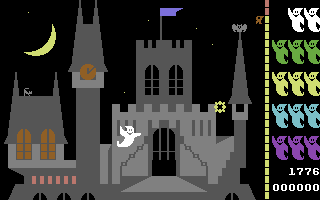 Screenshot of Ghost Hunt (Commodore 64, 1983) - MobyGames