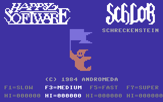 Screenshot of Ghost Hunt (Commodore 64, 1983) - MobyGames