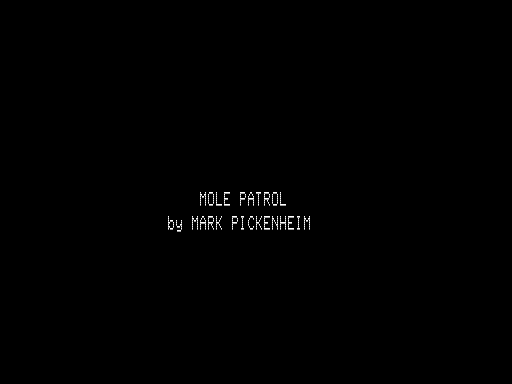 Mole Patrol (1982) - MobyGames