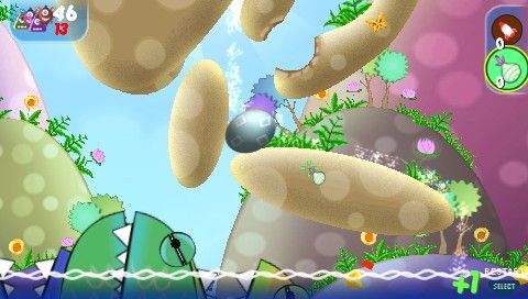 Screenshot of Downstream Panic! (PSP, 2008) - MobyGames