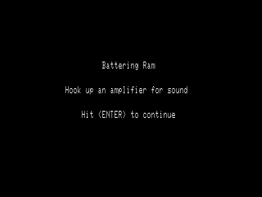 Battering Ram (1982) - MobyGames