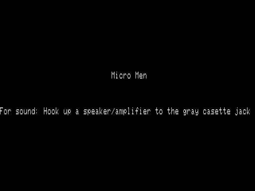 Micro Men (1982) - MobyGames