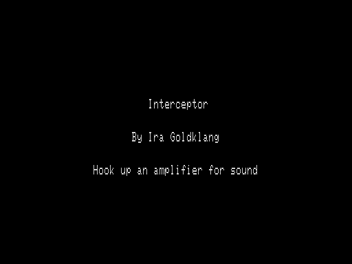 Interceptor (1982) - MobyGames