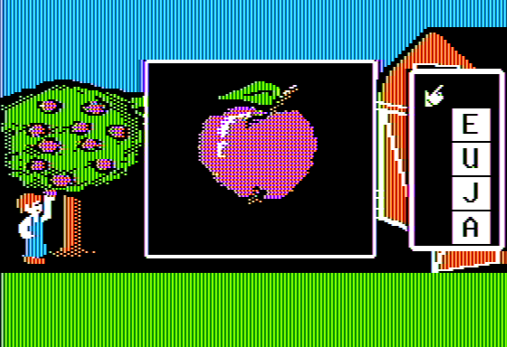 Screenshot of First-Letter Fun (Apple II, 1985) - MobyGames