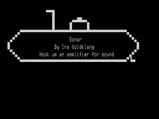 Sonar (1982) - MobyGames