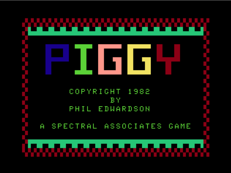 Piggy (1982) - MobyGames
