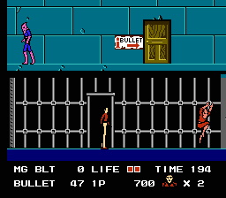 Screenshot of Rolling Thunder (NES, 1986) - MobyGames