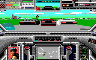Screenshot of Deathtrack (DOS, 1989) - MobyGames