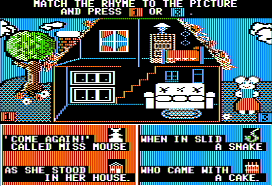 Screenshot of The Story of Miss Mouse (Apple II, 1985) - MobyGames