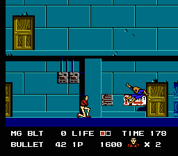 Screenshot of Rolling Thunder (NES, 1986) - MobyGames