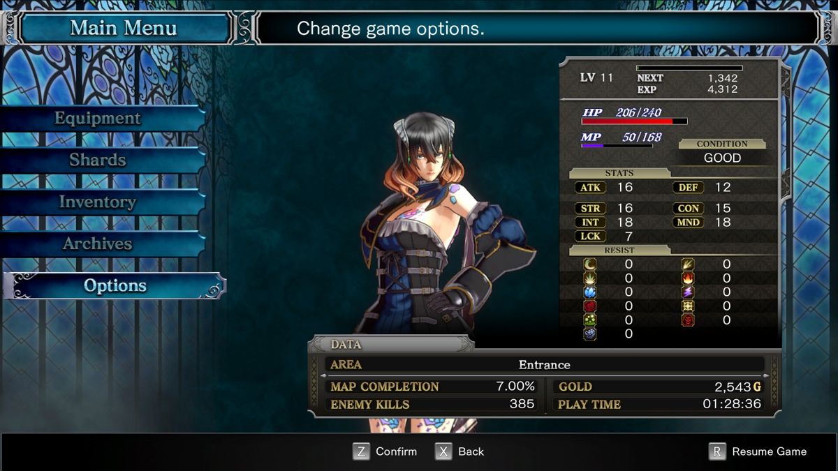 Screenshot of Bloodstained: Ritual of the Night (Windows, 2019) - MobyGames