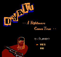 Screenshot of Deja Vu: A Nightmare Comes True!! (NES, 1985) - MobyGames