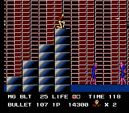 Screenshot of Rolling Thunder (NES, 1986) - MobyGames