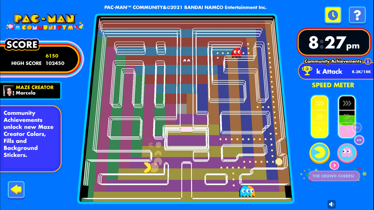 Screenshot of Pac-Man: Community (Browser, 2021) - MobyGames