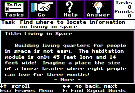 Screenshot of Space Station Freedom (Apple II, 1990) - MobyGames