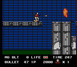 Screenshot of Rolling Thunder (NES, 1986) - MobyGames