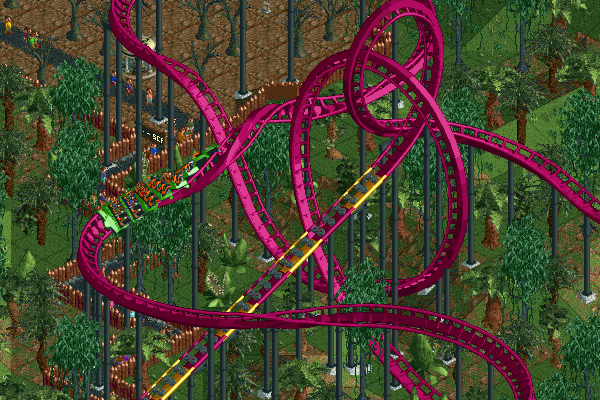 Screenshot Of Rollercoaster Tycoon Corkscrew Follies Windows 1999