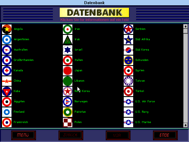 Screenshot of Flight Commander 2 (Windows 3.x, 1994) - MobyGames