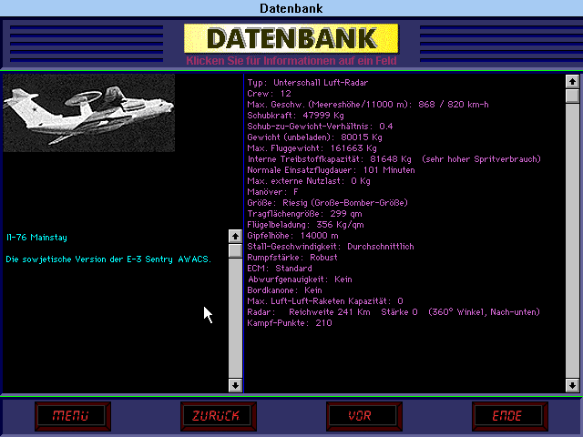 Screenshot of Flight Commander 2 (Windows 16-bit, 1994) - MobyGames