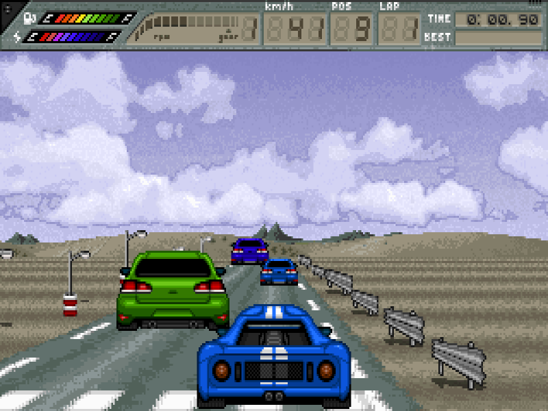 Screenshot of Retro Fuel (DOS, 2020) - MobyGames