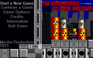 Screenshot of The Adventures of Duke Nukem 2D (Windows, 2021) - MobyGames