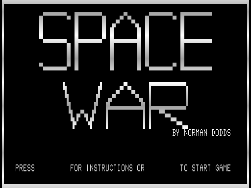 Space War (1981) - MobyGames