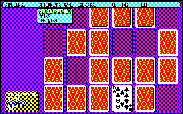 Screenshot of Solitaire Royale (PC-98, 1987) - MobyGames