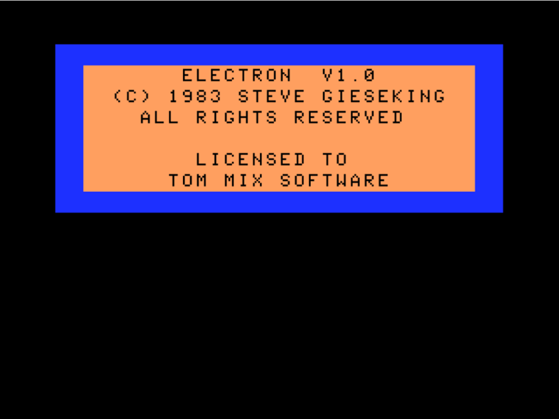 Electron (1983) - MobyGames