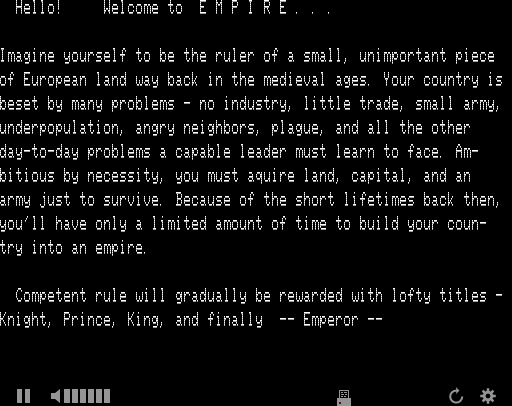 Empire (1981) - MobyGames