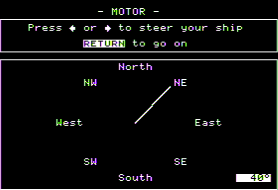 Screenshot of The Voyage of the Mimi: Maps and Navigation (Apple II ...