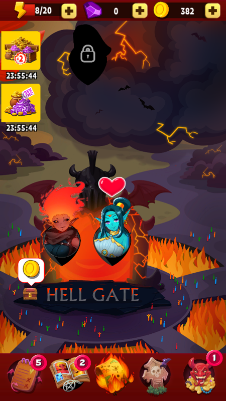Screenshot of Sinful Puzzle: Dates Inferno (Browser, 2019) - MobyGames
